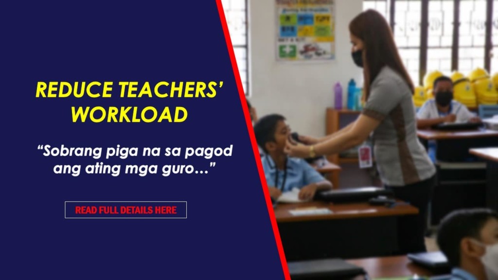 REDUCE WORKLOAD OF TEACHERS